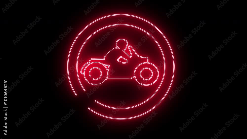 illustration of traffic signs mandatory path for motorcycles. special ...