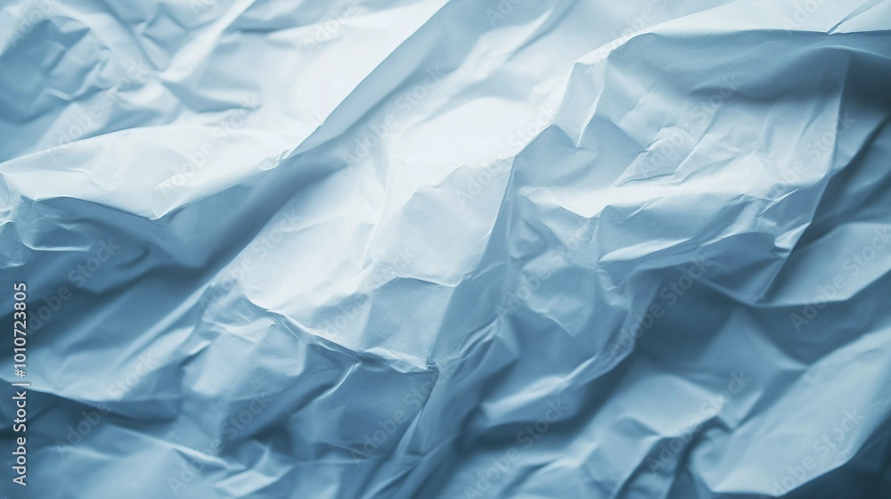 Crumpled And Wrinkled Paper With Defined Creases And Rough Folds ...