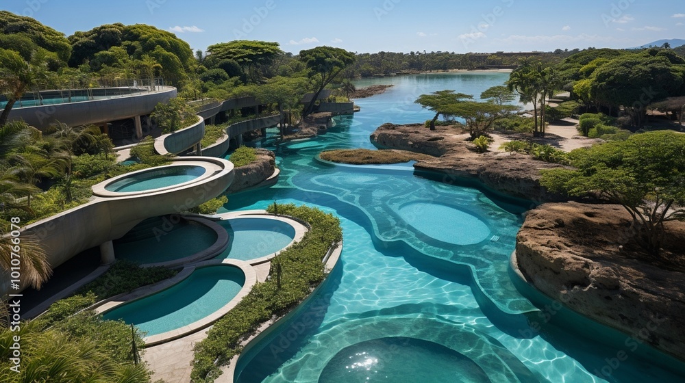 Iconic infinity pool at ayana resort and spa in bali luxury 5 star ...