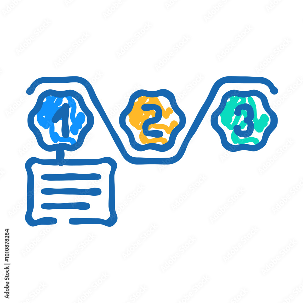 streamlining business process doodle icon sketch vector. streamlining ...