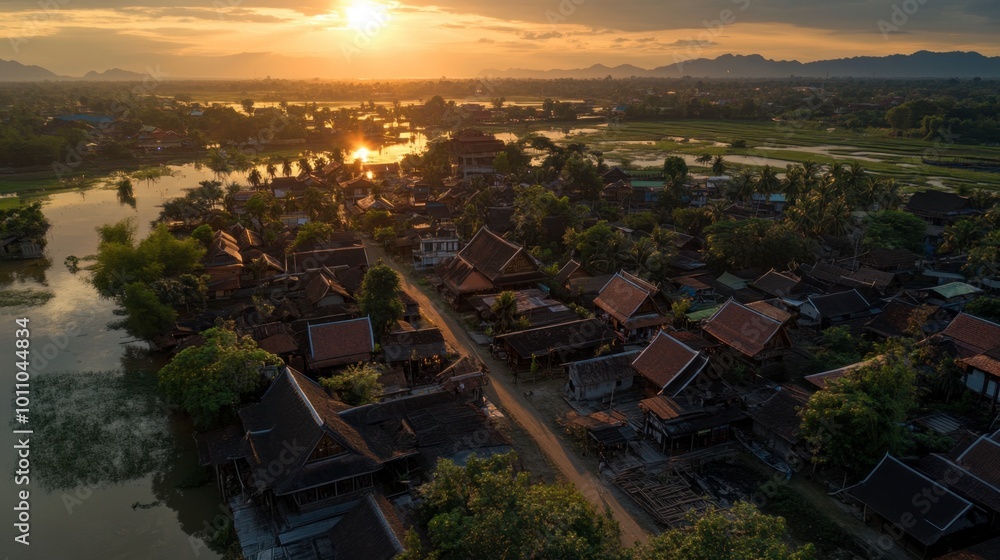 The Tha Bo District in Nong Khai, known for its beautiful countryside ...