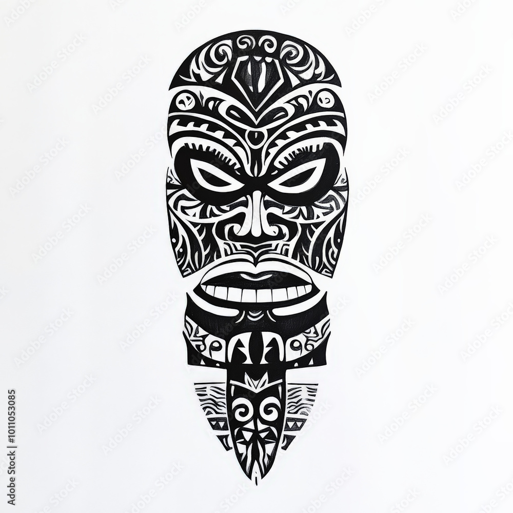 mask, Maori, tribal, pattern, tiki, face, art, theater, ancient ...