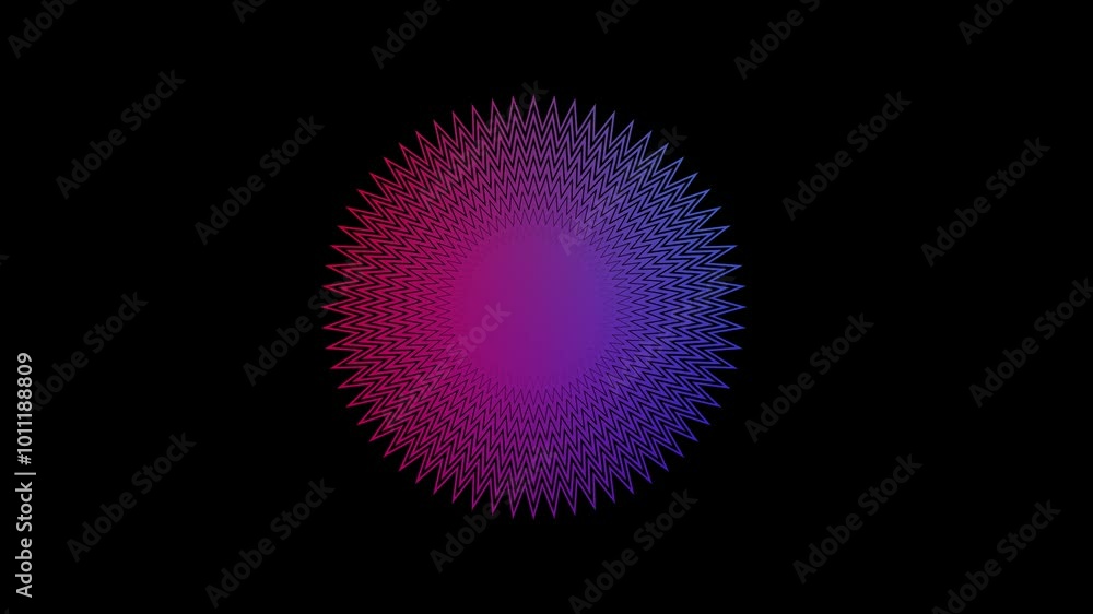 the black background with radio waves the 4 collars animation. Radio ...