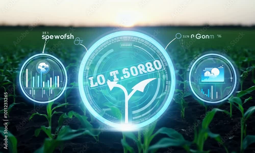 Smart farming with IoT technology, Growth of corn seeds with precision ...
