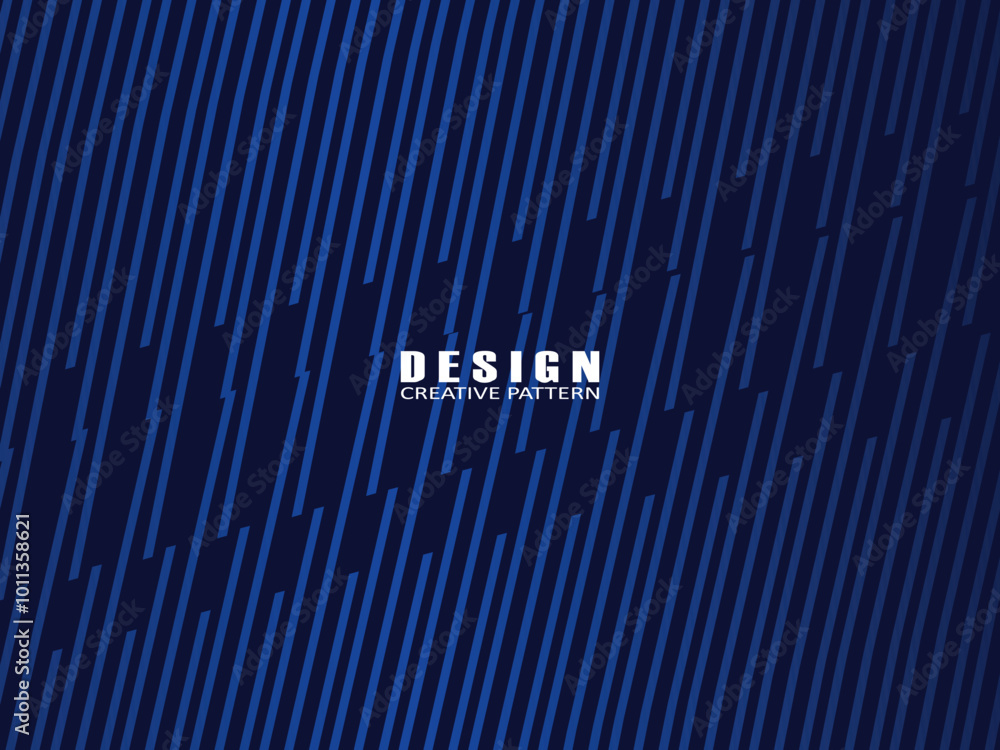 Premium background design with diagonal shiny blue lines pattern. Vector horizontal template for ...