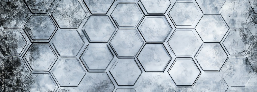 Cybertech metaverse geometrical black and white banner template ...