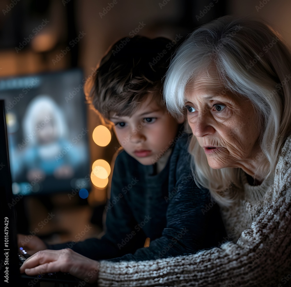 Connecting Generations: Grandma and Grandson Explore Technology ...