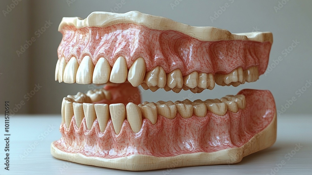 a A 3D model of the anatomy of the oral cavity with emphasis on dental ...