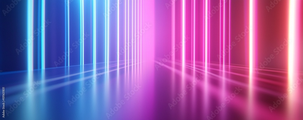 Vibrant Neon Concert Experience - Futuristic Stage with Laser Lights ...