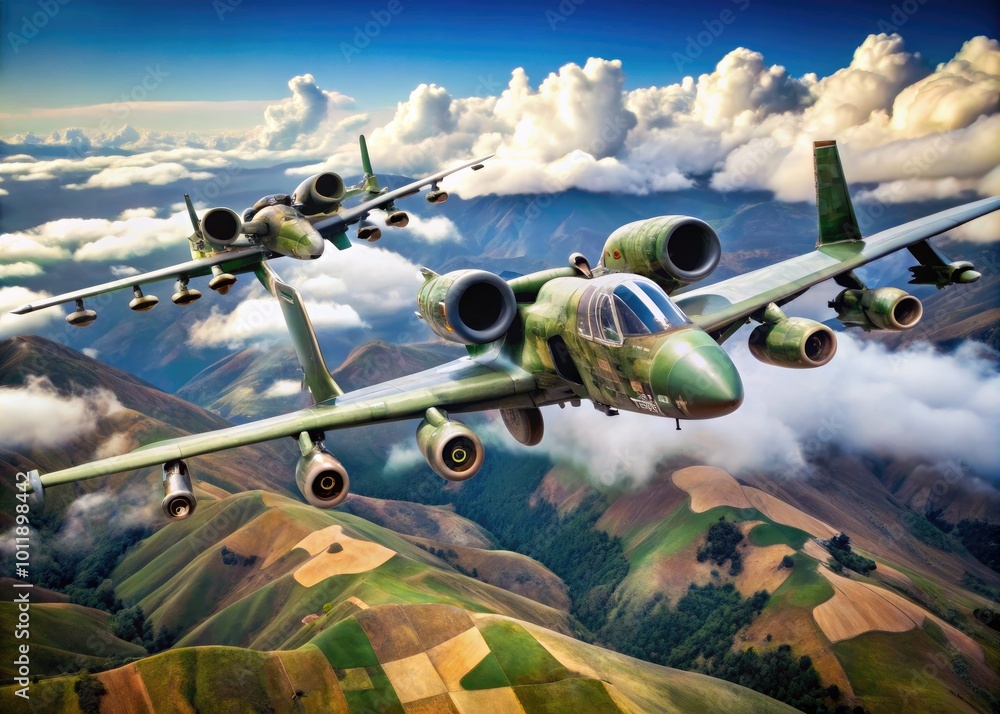 Camouflage Schemes of Military Aircraft A-10 in Various Environments ...