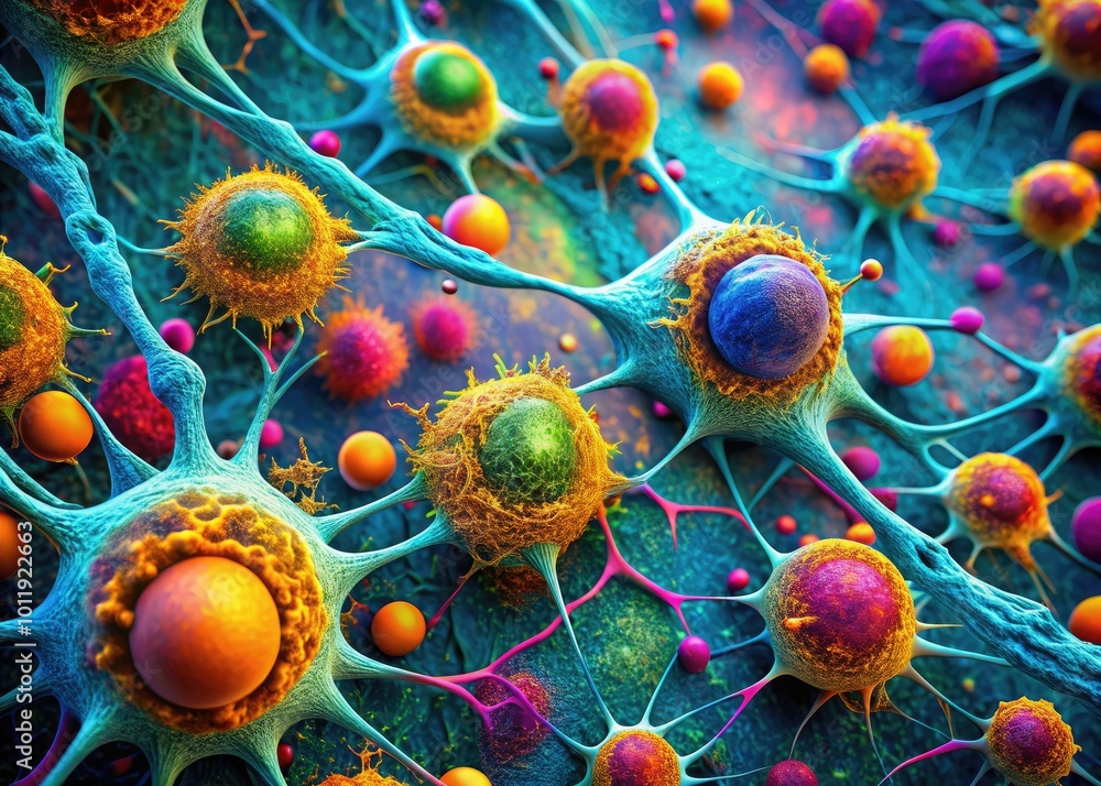 Chondrocyte Cells in Extracellular Matrix: Microscopic View of ...