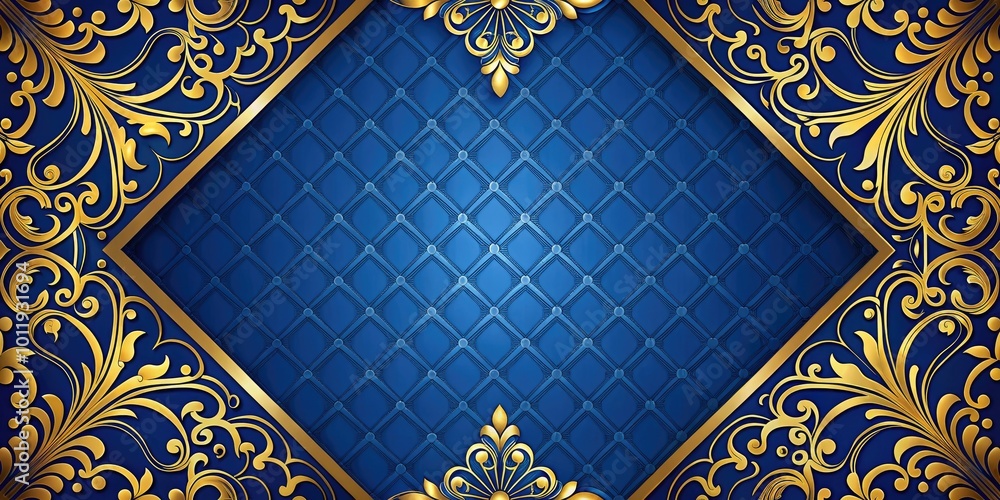 Elevate your designs with a sophisticated royal blue and gold backdrop ...
