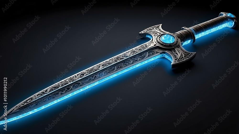 3d wireframe model of a medieval sword design concept background Stock ...