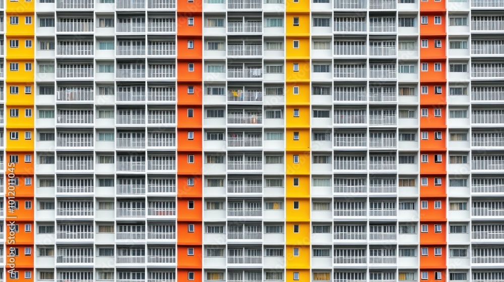 Families living in overcrowded apartment buildings, highlighting the ...