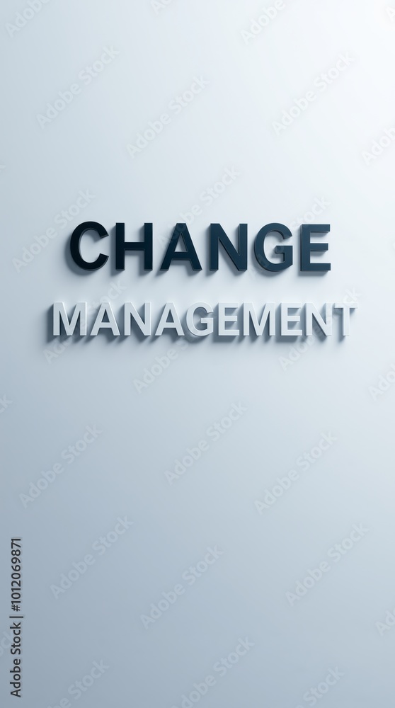Change management in word tag cloud on white managing risk Stock Photo ...