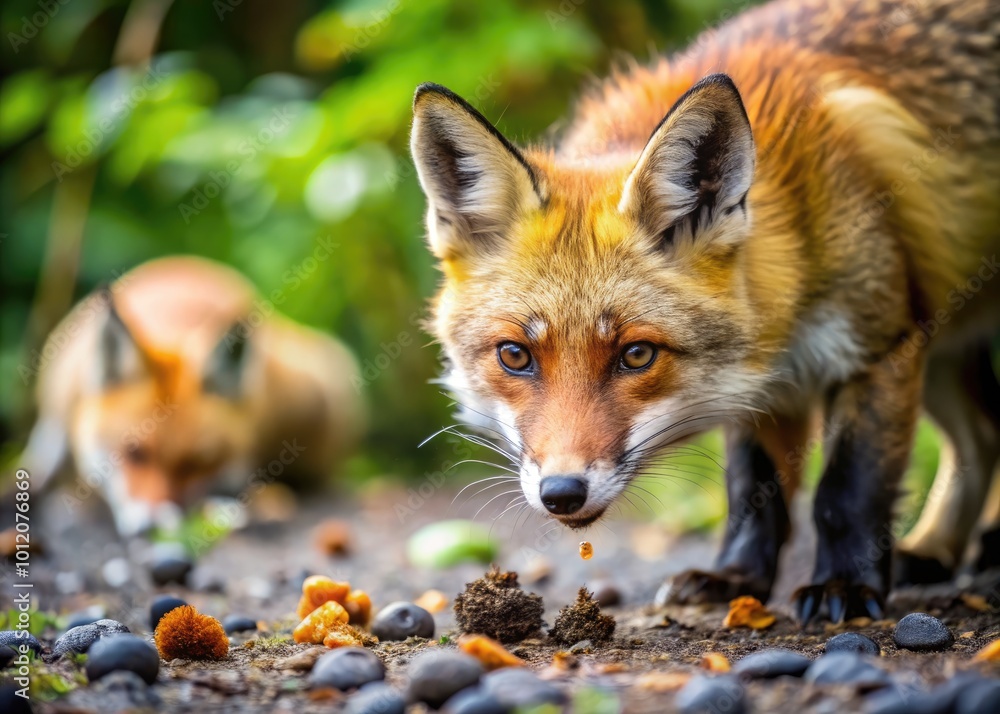Detailed Close-Up Images of Fox Droppings in Natural Settings for ...