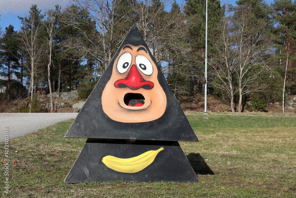 Swedish cartoon symbol. Trazan and Banarne was a Swedish childrens ...