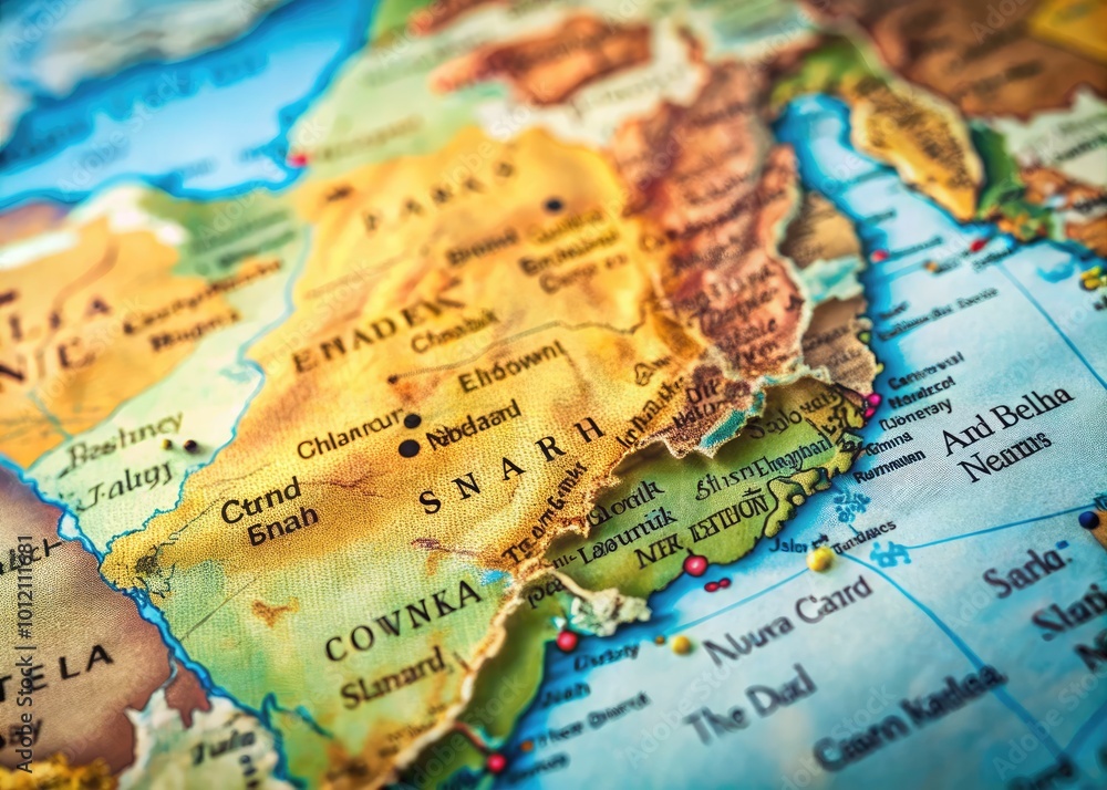 Detailed Yemen Map Highlighting Its Geographical Location in the ...