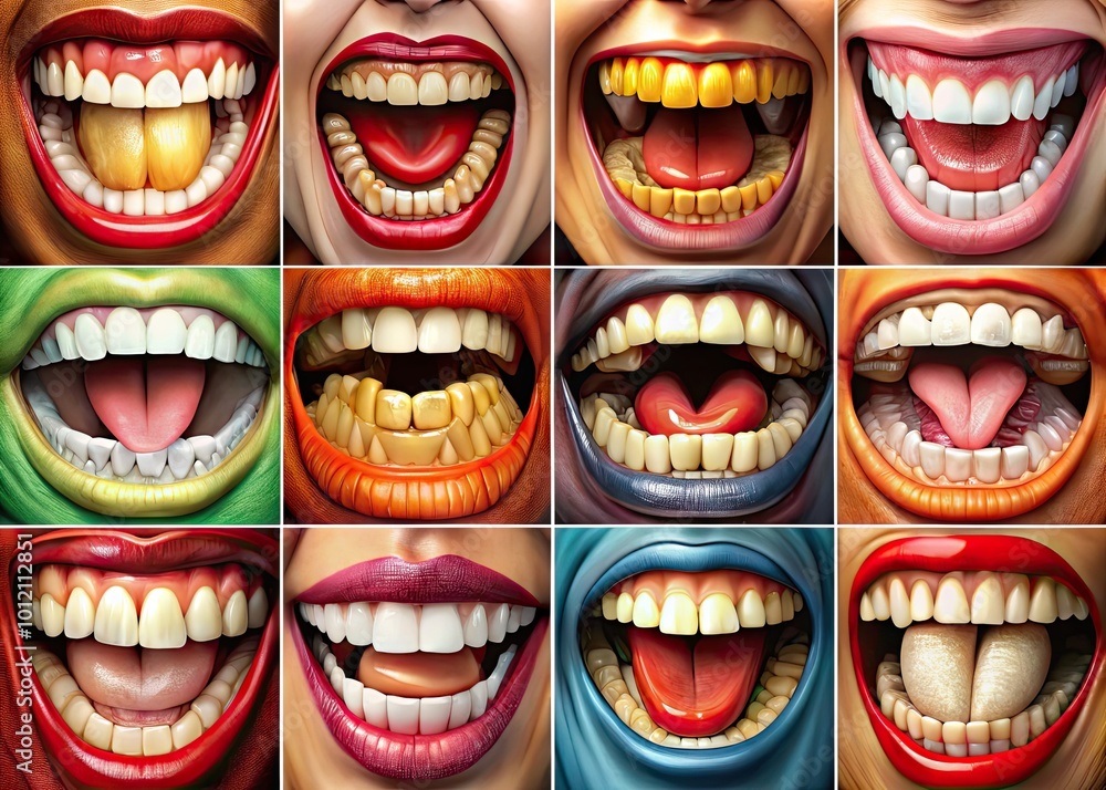 Different Types of Human Teeth Illustrating Incisors, Canines ...