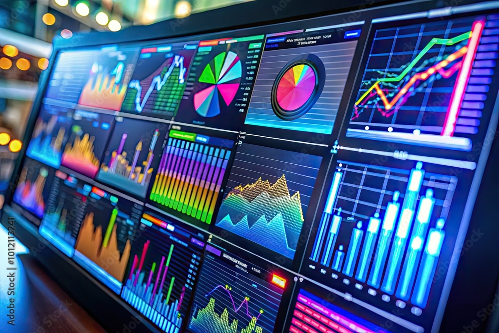 Digital dashboard displaying alerts and notifications for real-time ...