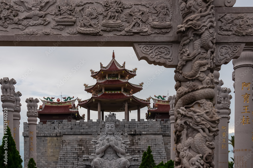 Chinese temple complex Patung Seribu (Vihara Ksitigarbha Bodhisattva ...