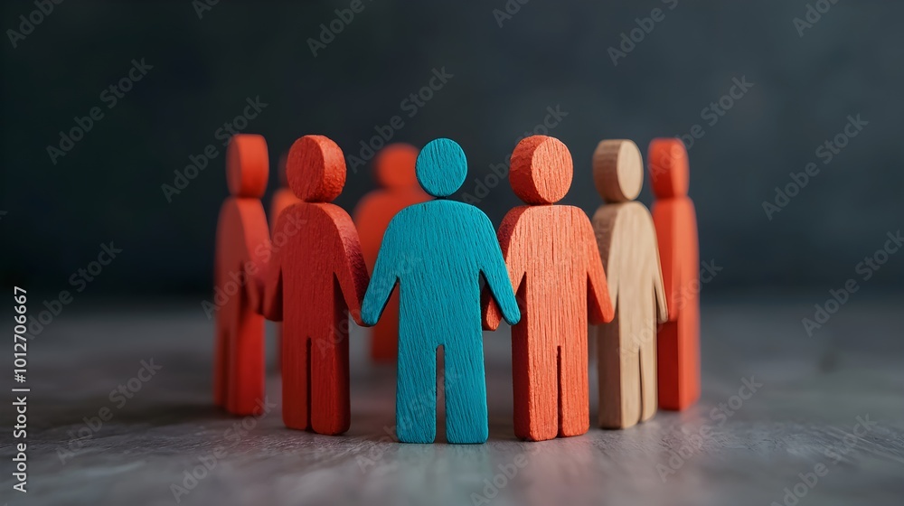 Guardian hands shielding a vulnerable group from impending threats ...