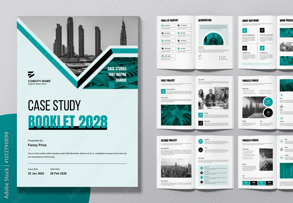 Case Study Booklet Layout Stock Template | Adobe Stock