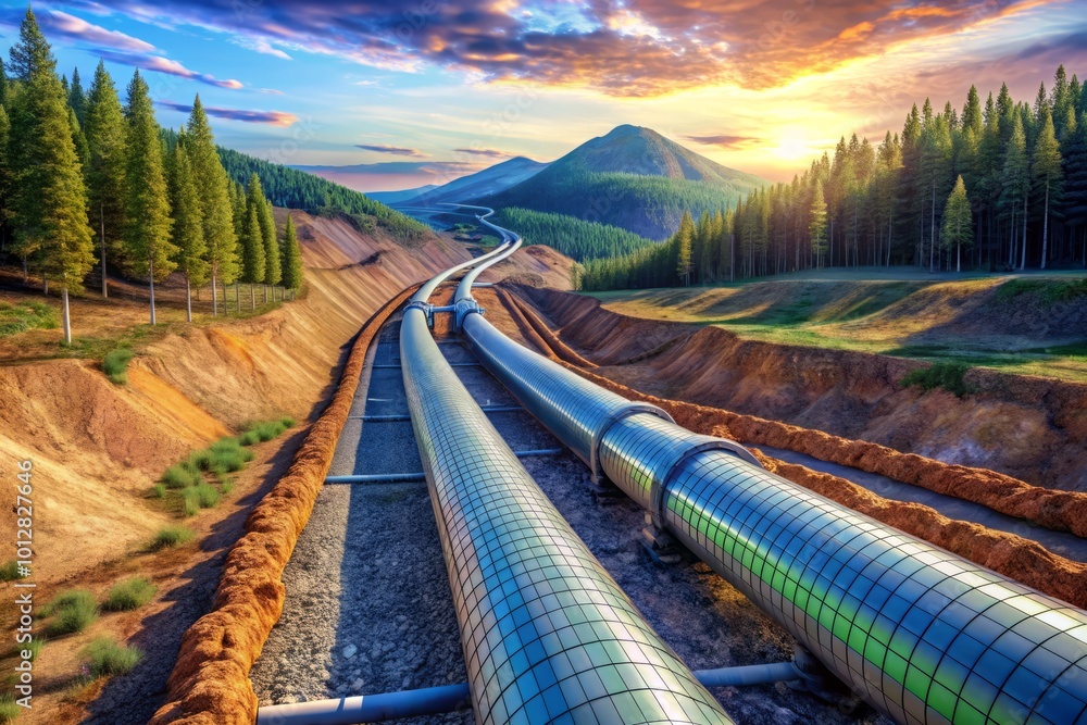 Transcontinental Oil and Gas Pipeline Project Supplying Europe ...