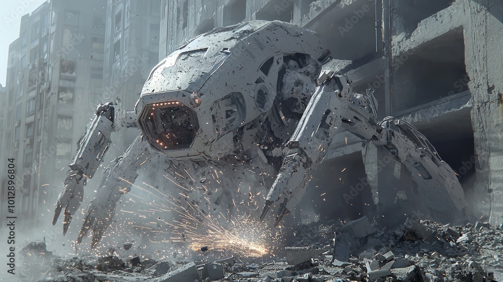 Havoc Unleashed - Ray Tracing Hostile AI Concept Art of Rogue Robot ...