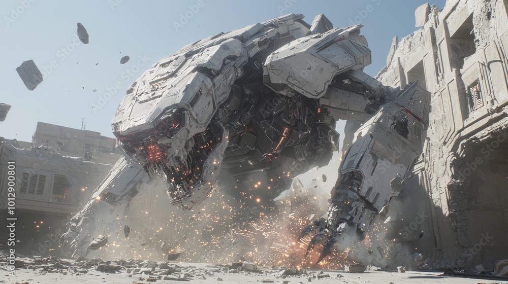 Dominance Unleashed: Colossal AI Robot Breaches Fortified Bunker in ...