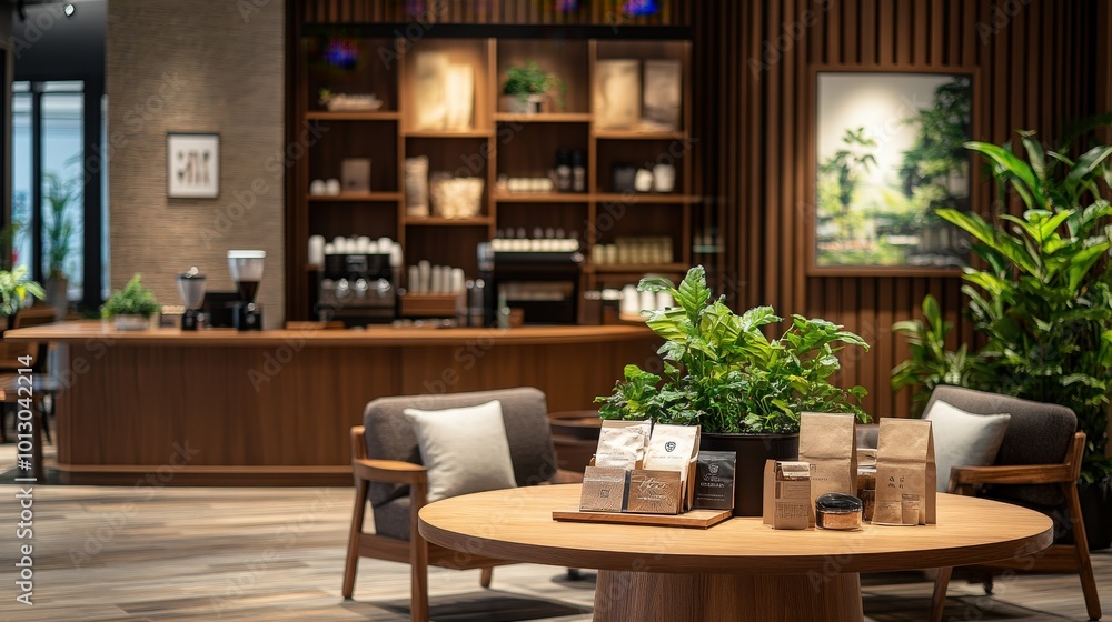 An elegant showcase of specialty items arranged on a smooth circular ...