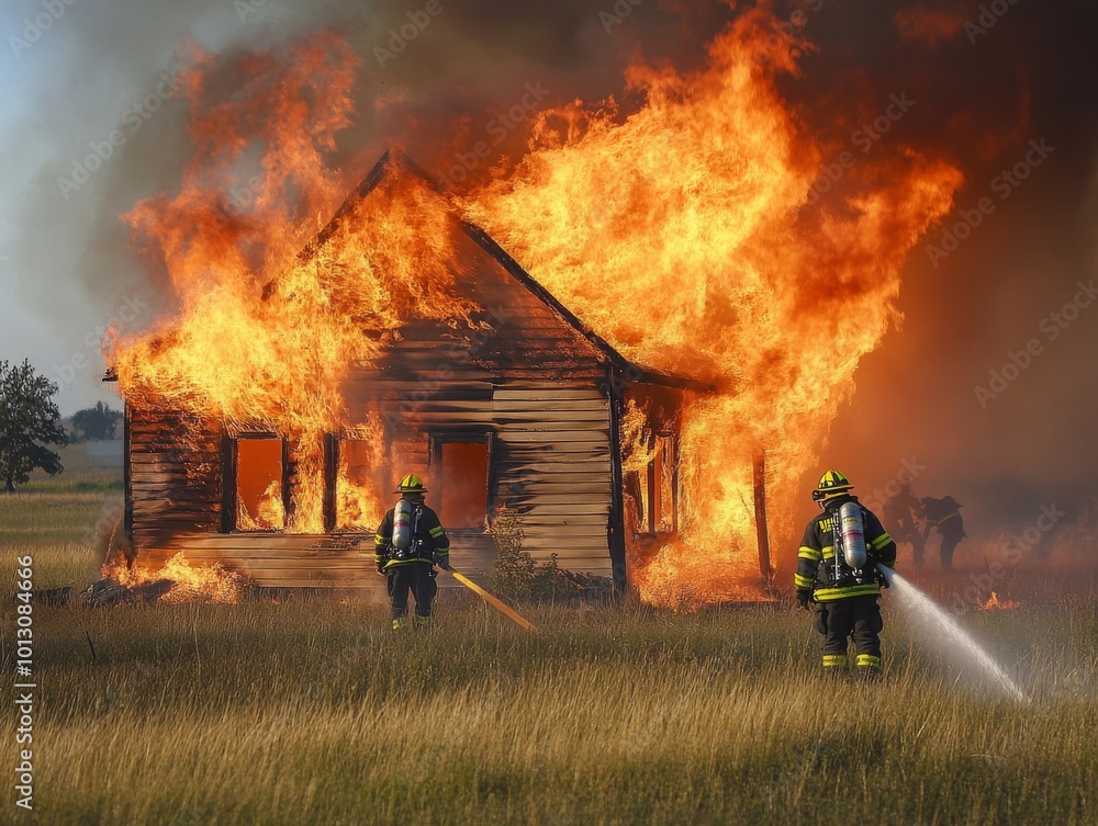 2408 24.A controlled burn training session in Palmyra, Nebraska, where ...