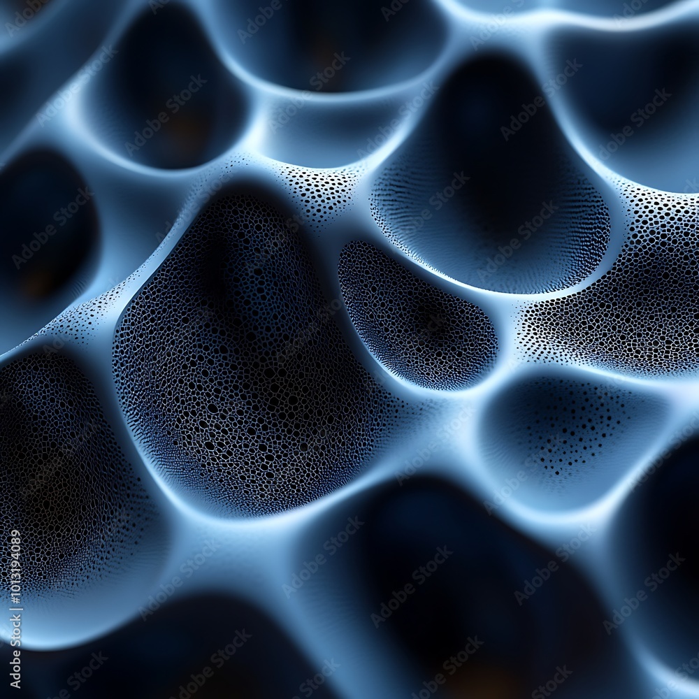 Intricate 3D Render: A mesmerizing abstract mesh with a soft, bumpy ...