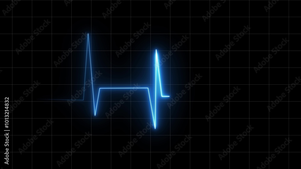 Heart beat line icon. EKG heart beat line, vector. Cardiogram line icon ...