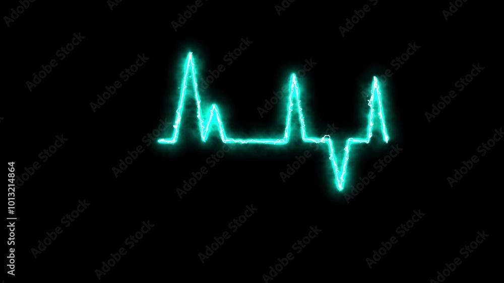 Heart beat line icon. EKG heart beat line, vector. Cardiogram line icon ...