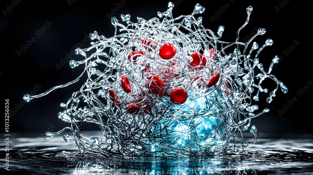 Poster Platelet Ballet:components of our blood – Wall Art | UkPosters