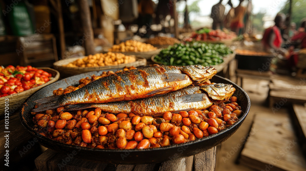 Ugandan Christmas Feast: Ugandan matoke, groundnut stew, and fried fish ...