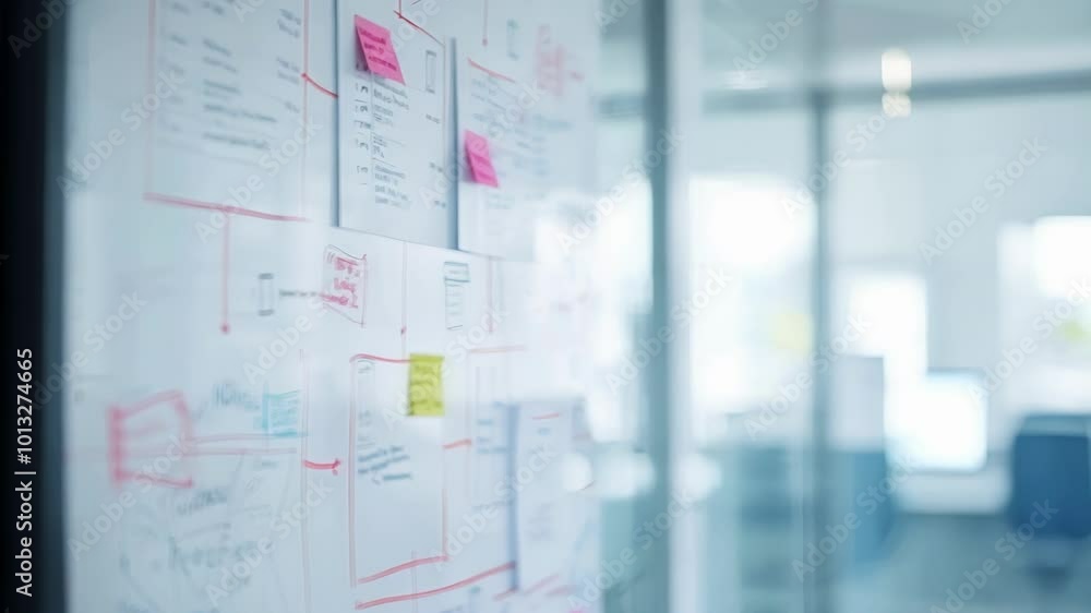 Whiteboard filled with diagrams, notes, and ideas highlights the ...