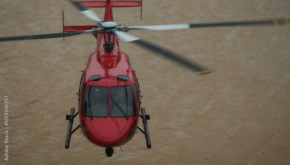 Rescue helicopter lifting people from rooftops as floodwaters rise ...