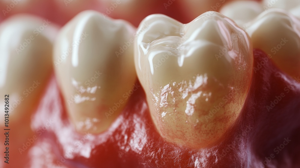 Extreme Close-up of Abscessed Tooth Revealing Detailed Textures and ...