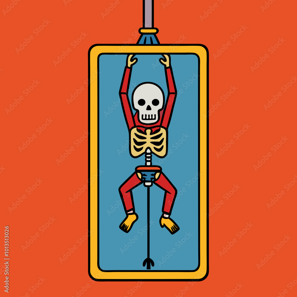 Poster Reverse hanging human skeleton – Wall Art | UkPosters