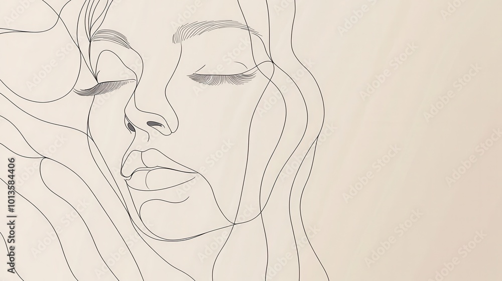 An ethereal composition features flowing lines that elegantly define ...