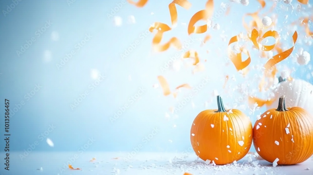 Halloween-themed pumpkin smashing contest at an American state fair ...