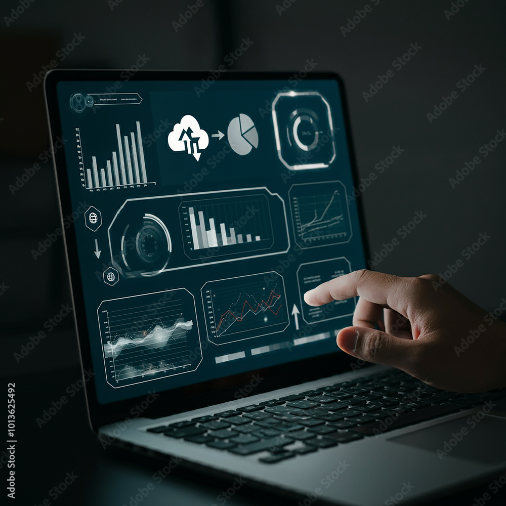 Exploring data analytics, harnessing AI and automation for real-time insights, visualizing big ...