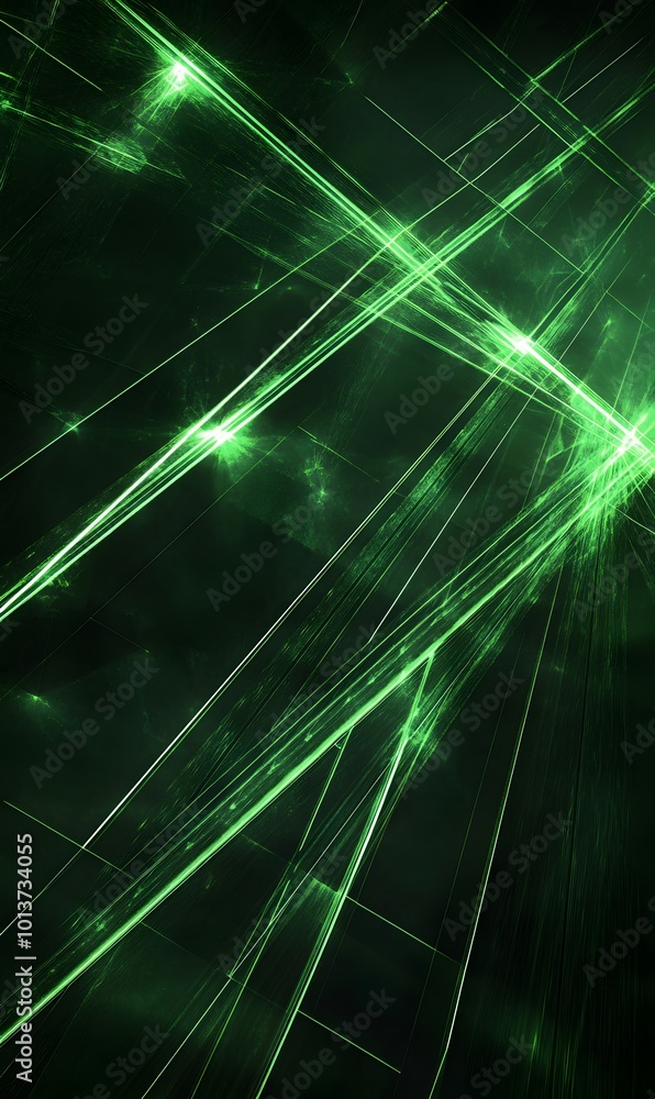 4. **Laser Light Extravaganza:** Depict a dramatic dark background ...