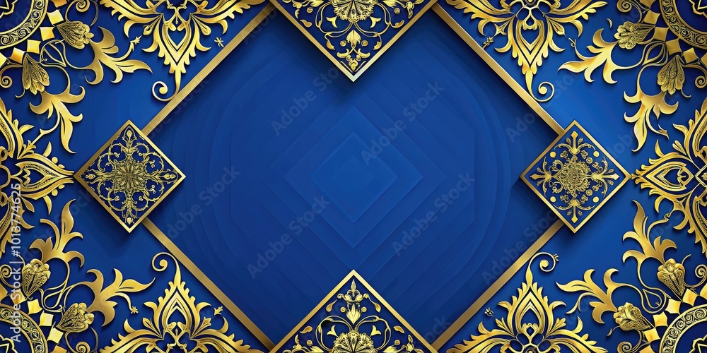Transform your projects using a stunning royal blue paired with a gold ...