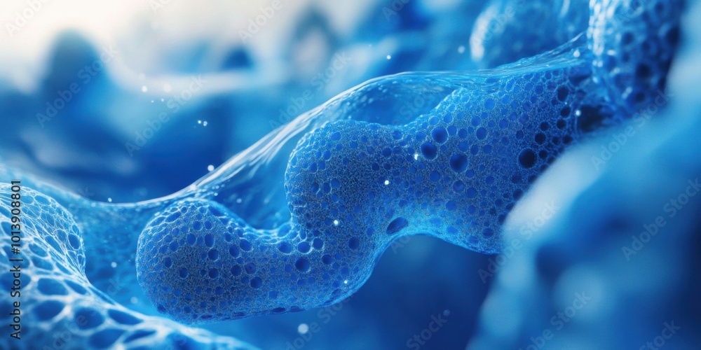 Exploring the Microscopic World: Stunning Blue Bubbles in Fluid ... Exploring the Microscopic World: Stunning Blue Bubbles in Fluid ...