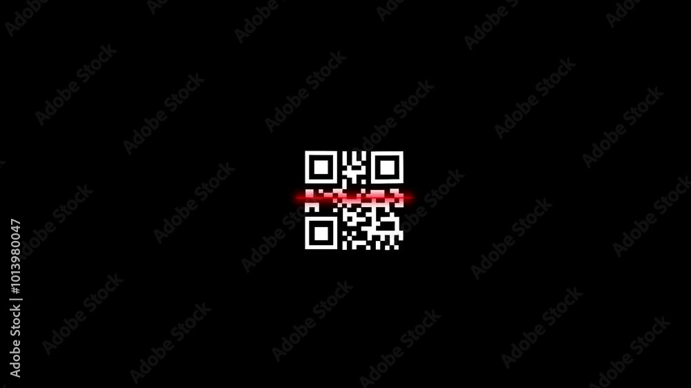 QR code, scan. Motion graphic design. Alpha channel ,The QR codes ...