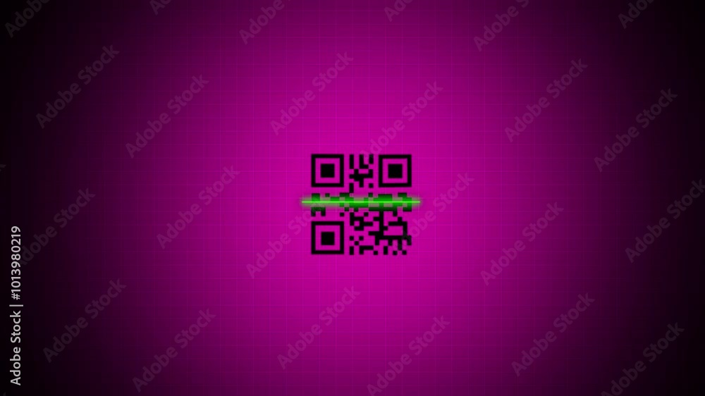 Scan QR code to pay, isolated on transparent background with alpha ...