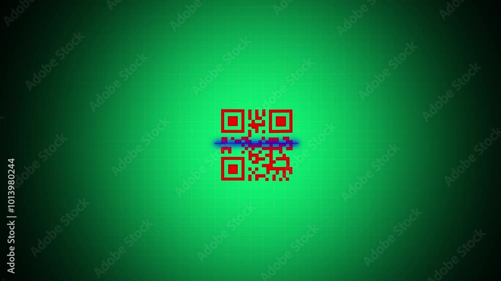 Scan QR code to pay, isolated on transparent background with alpha ...